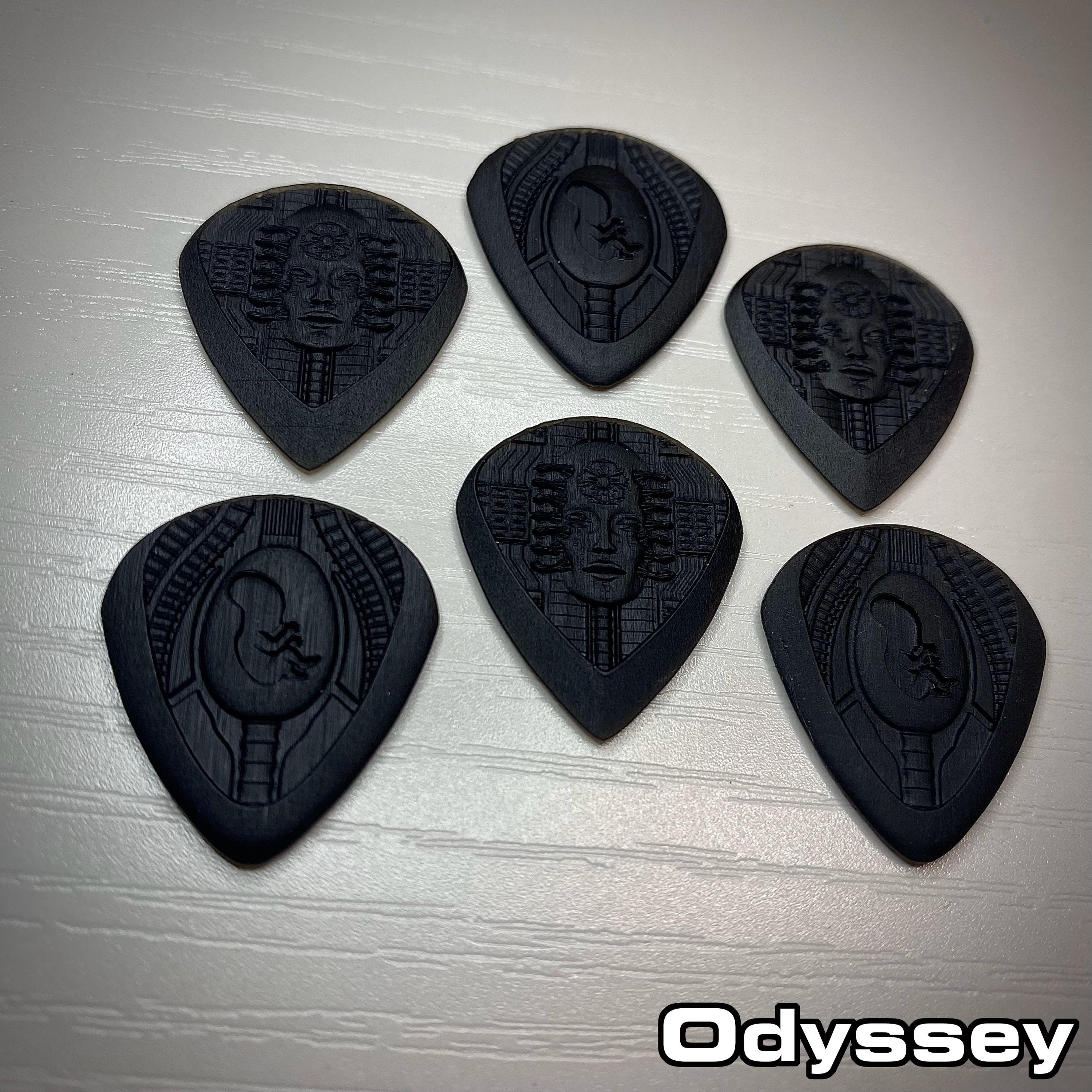 Black Guitar Picks | Artisan Plectrums | Acoustic & Electric | Gift for ...