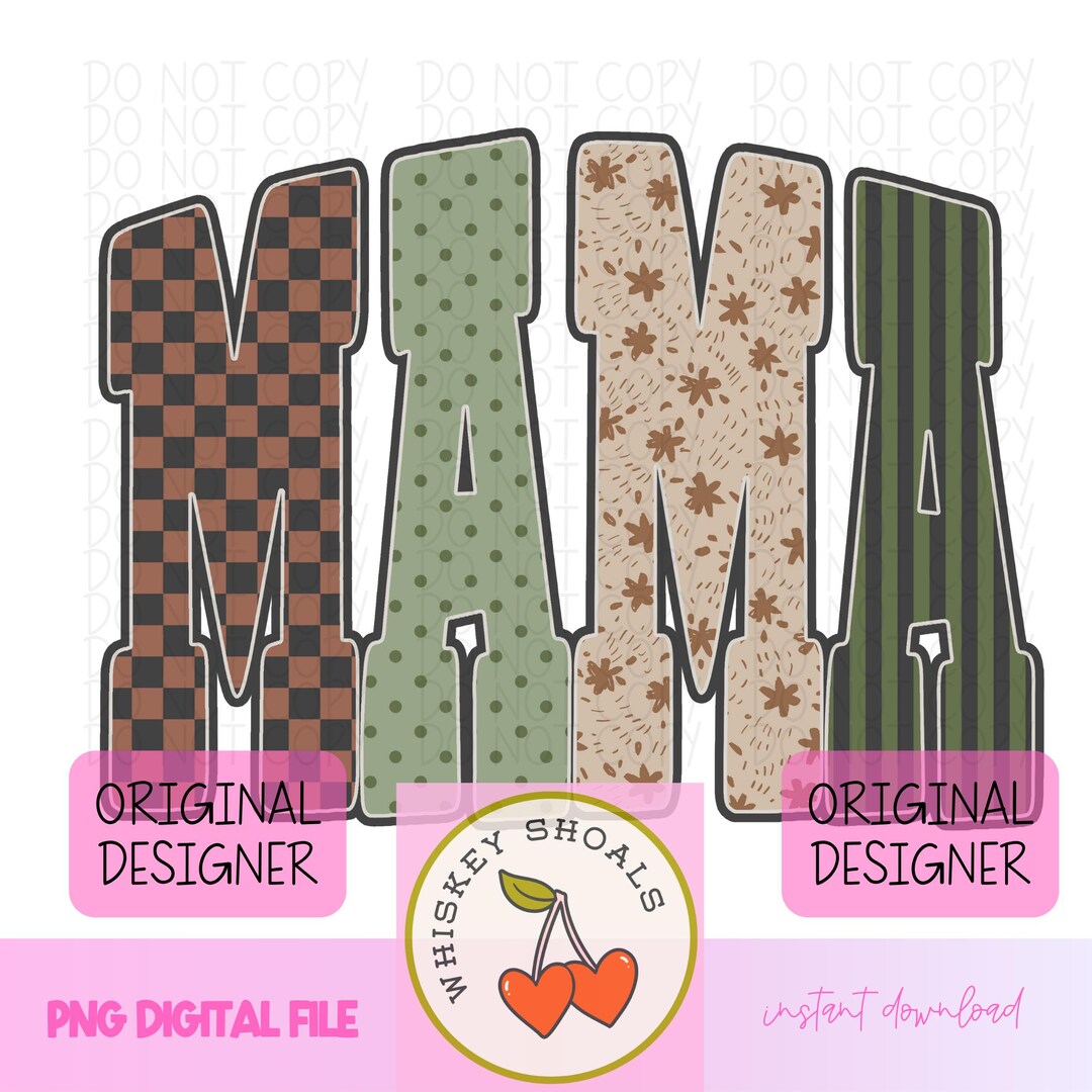 Fall Mama PNG, Checkered Mama Sublimation Design, Autumn Colors Mom ...