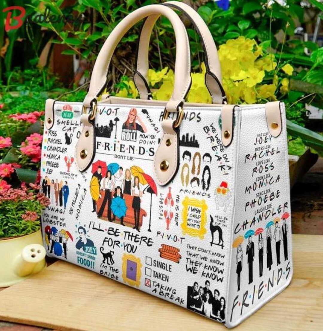 Friends TV Show Personalized Leather Handbag, Friends Woman Handbag ...