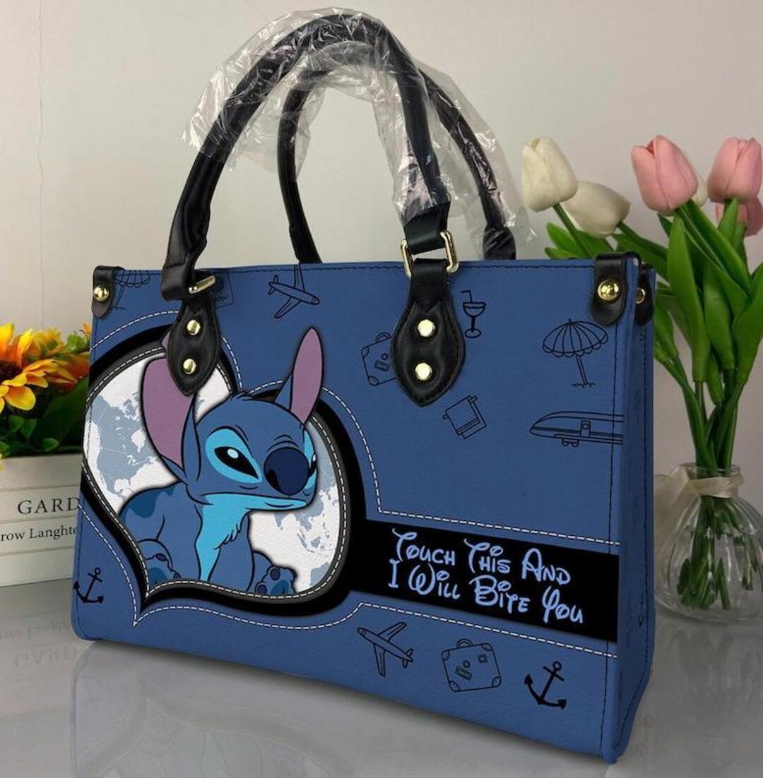 Disney Lilo and Stitch Personalized Leather Handbag, Stitch Woman ...