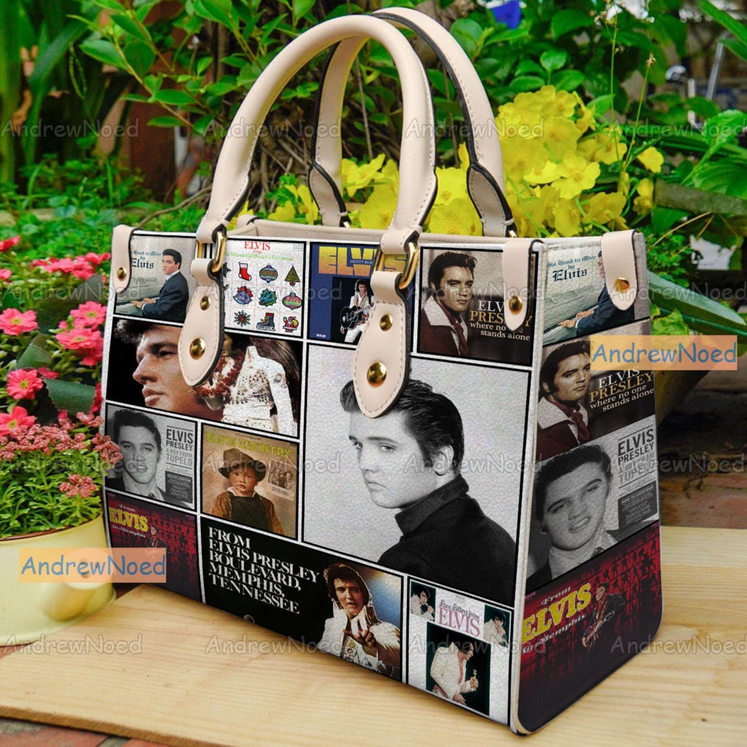 Elvis Presley Personalized Leather Handbag, Elvis Presley Woman Handbag ...