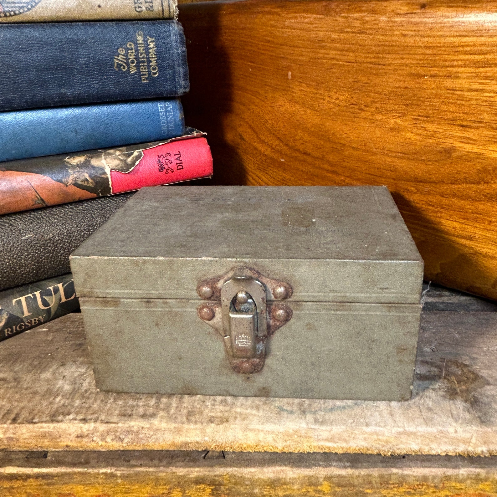 Vintage Engineer Box - Linear Vibration Pickup Box With Hinge by ...