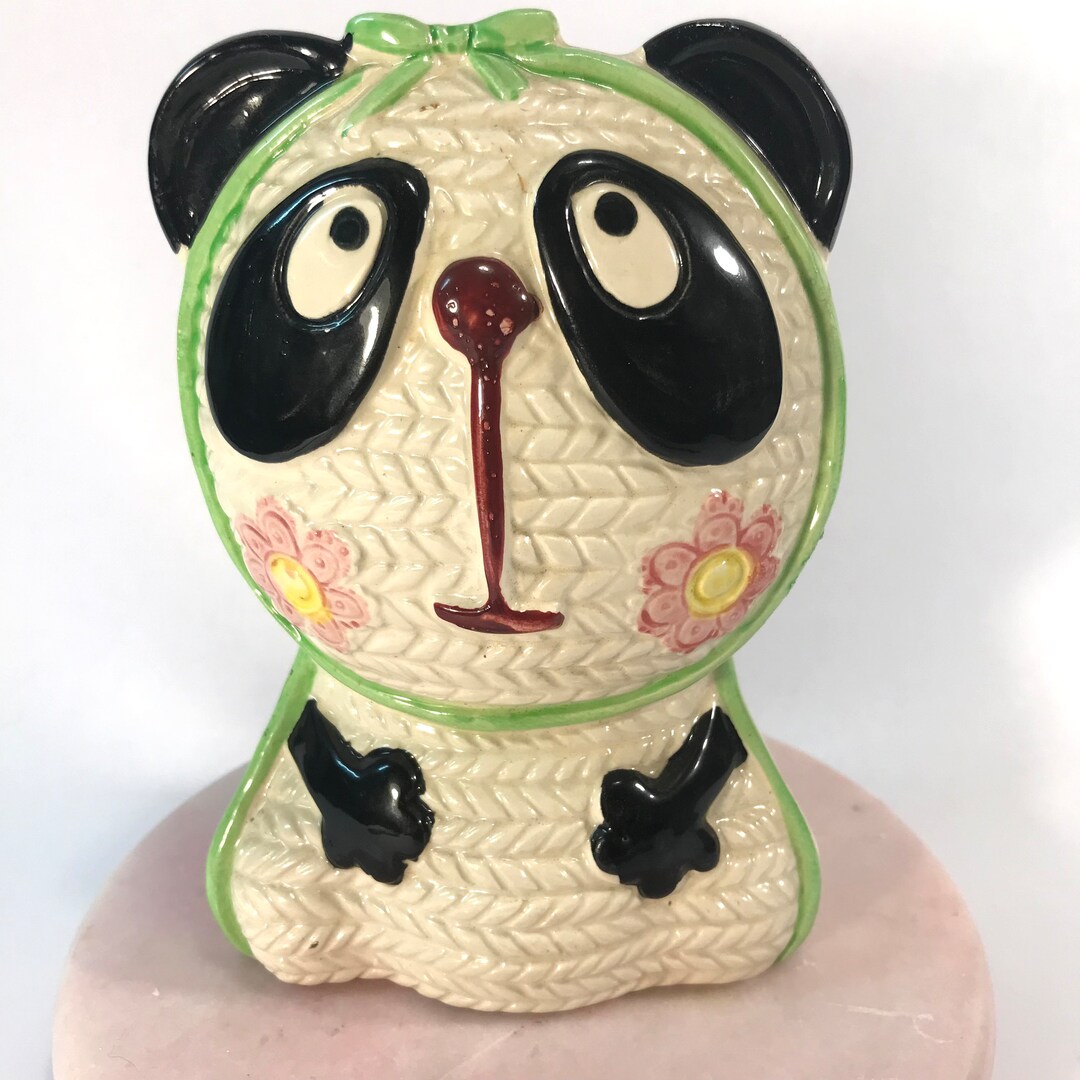 Vintage Rubens Original Panda Bear Planter #3311A - Japan Figurine ...