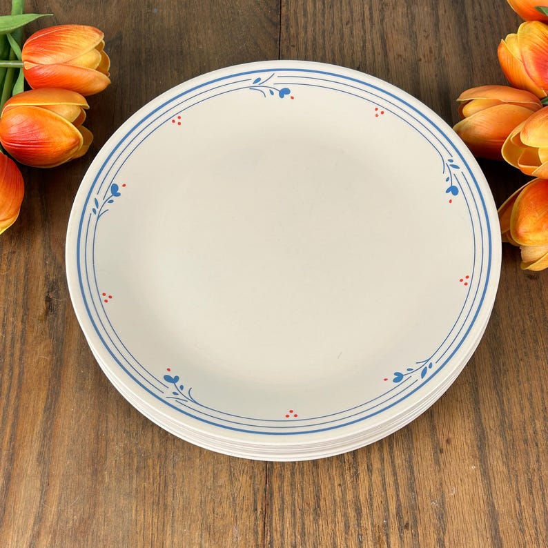 Vintage Corelle Dinner Plate, Country Violets Blue Floral, 10 1/4 ...