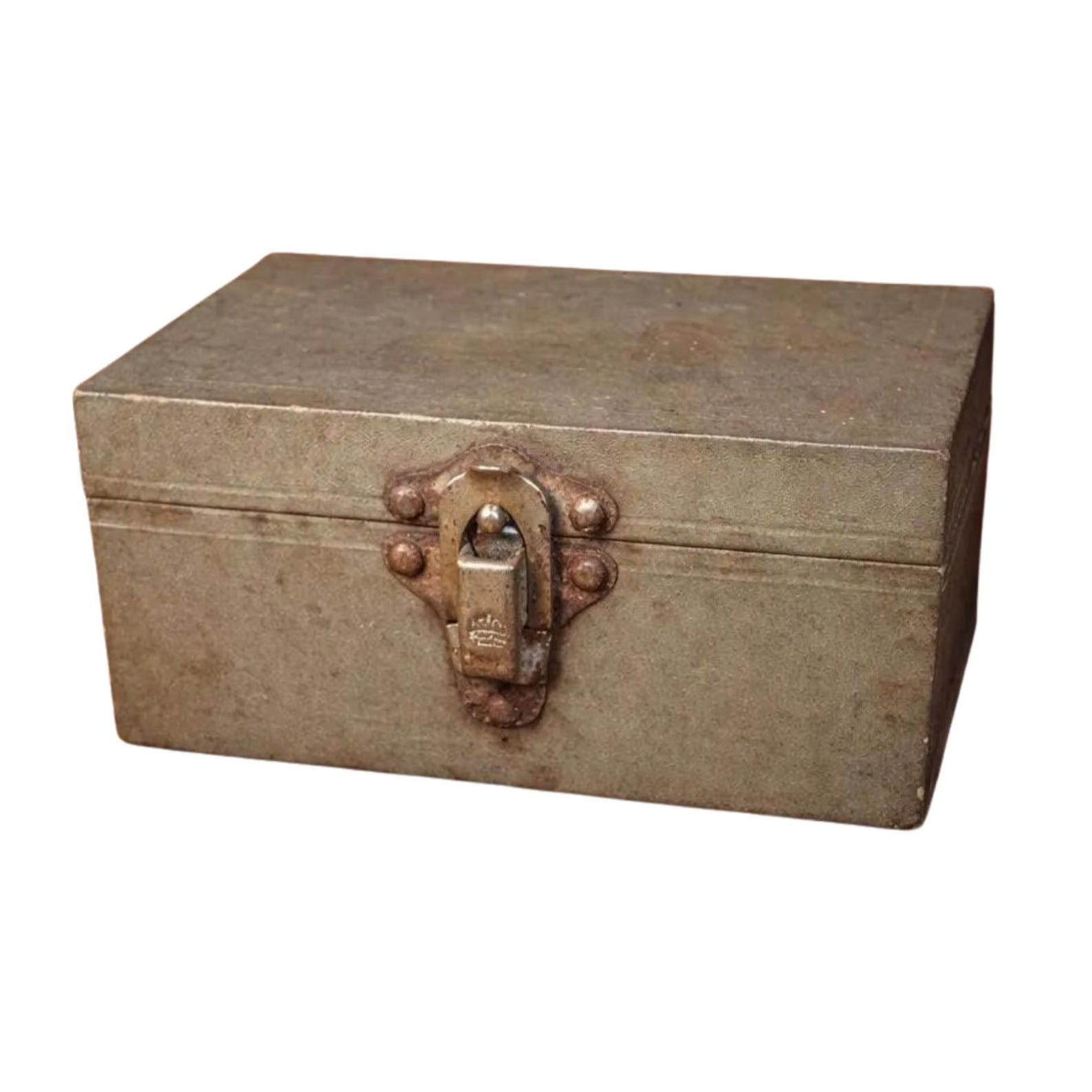 Vintage Engineer Box - Linear Vibration Pickup Box With Hinge by ...