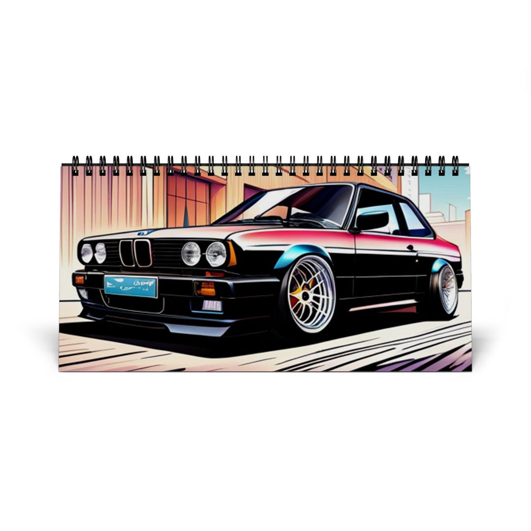 Retro BMW Desk Calendar 2026, E46 Rear View, 3 Series ,5 Series ,7 ...