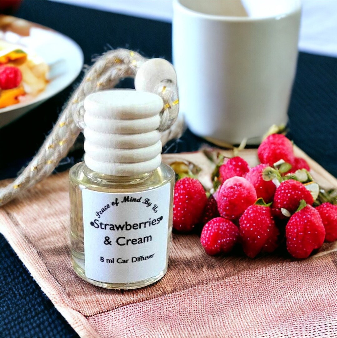 Strawberries & Cream 8 Ml Car Diffuser gift Gift for Friend - Etsy