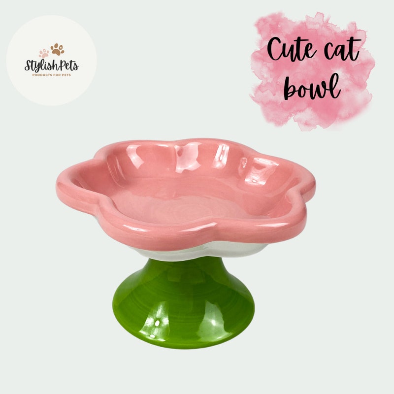 Ceramic Bowls Cat - Etsy