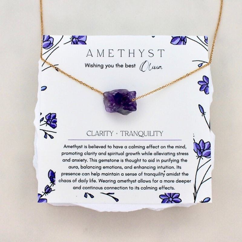 Birthday Card Amethyst - Etsy
