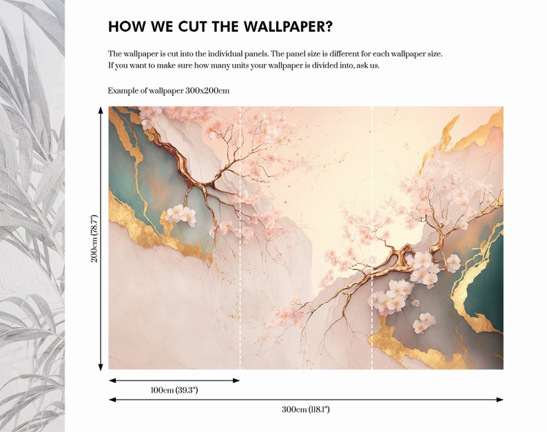 Abstract Sakura Wallpaper | Wall Decor | Home Renovation | Wall Art ...