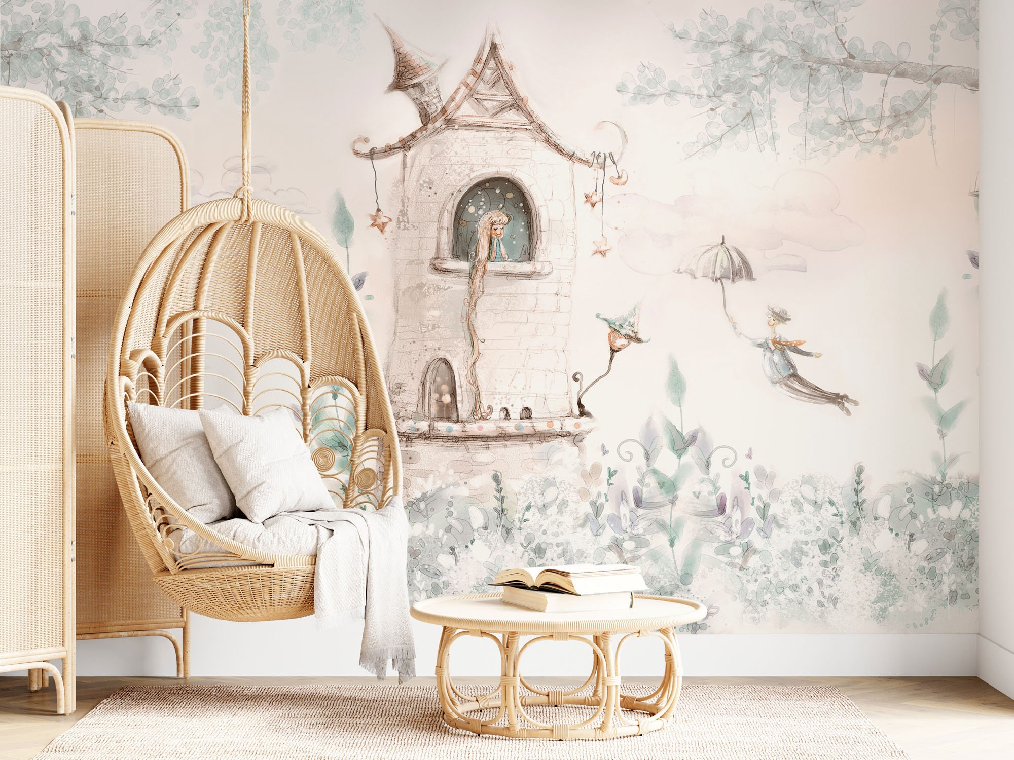 Fairy Tale Scenery Wallpaper, Wall Mural | Wall Decor | Home Renovation ...