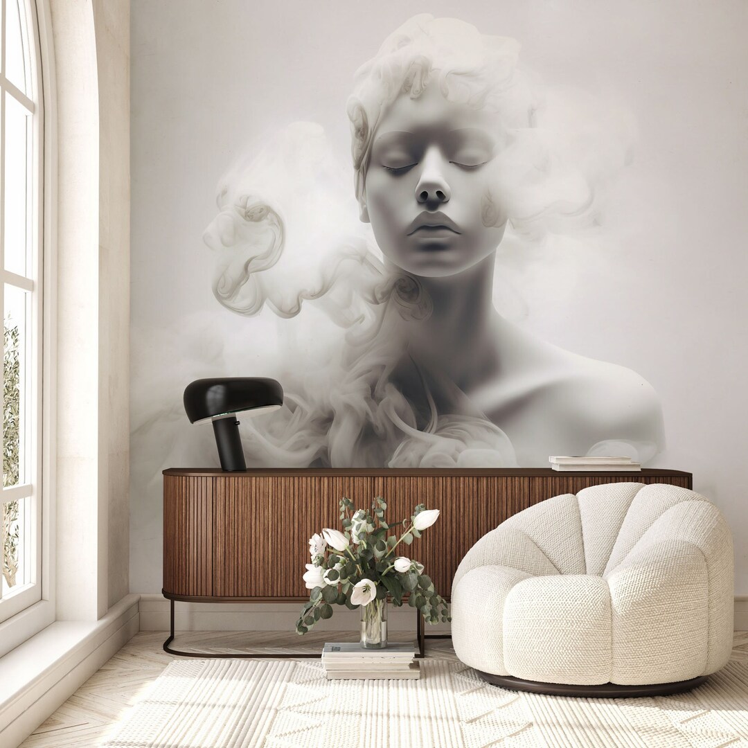 Female Silhouette Wallpaper, Wall Mural | Wall Decor | Home Renovation ...