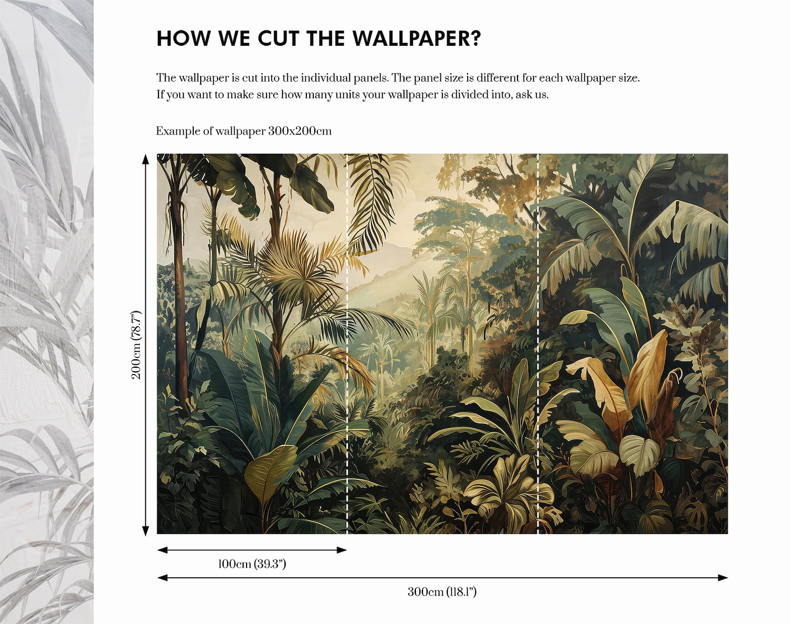 Retro Jungle Wallpaper, Landscape Art | Wall Decor | Home Renovation ...