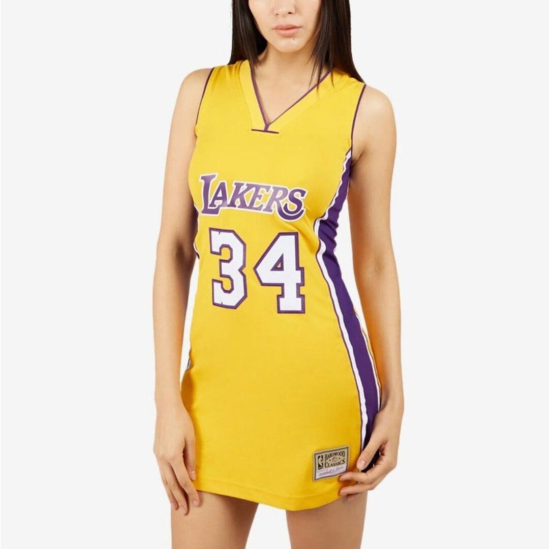 Mitchell and Ness Los Angeles Lakers Shaquille O'neal Jersey Dress Size ...