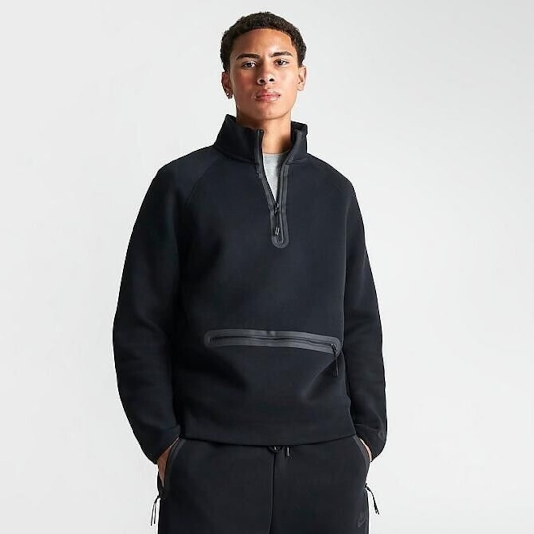 Nike Tech Fleece Half-zip Sweatshirt for Men Black Size XL - Etsy