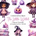 Cute Pastel Witch Clipart Pastel Halloween Pink Halloween Png Cute ...