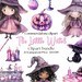 Cute Pastel Witch Clipart Pastel Halloween Pink Halloween Png Cute ...