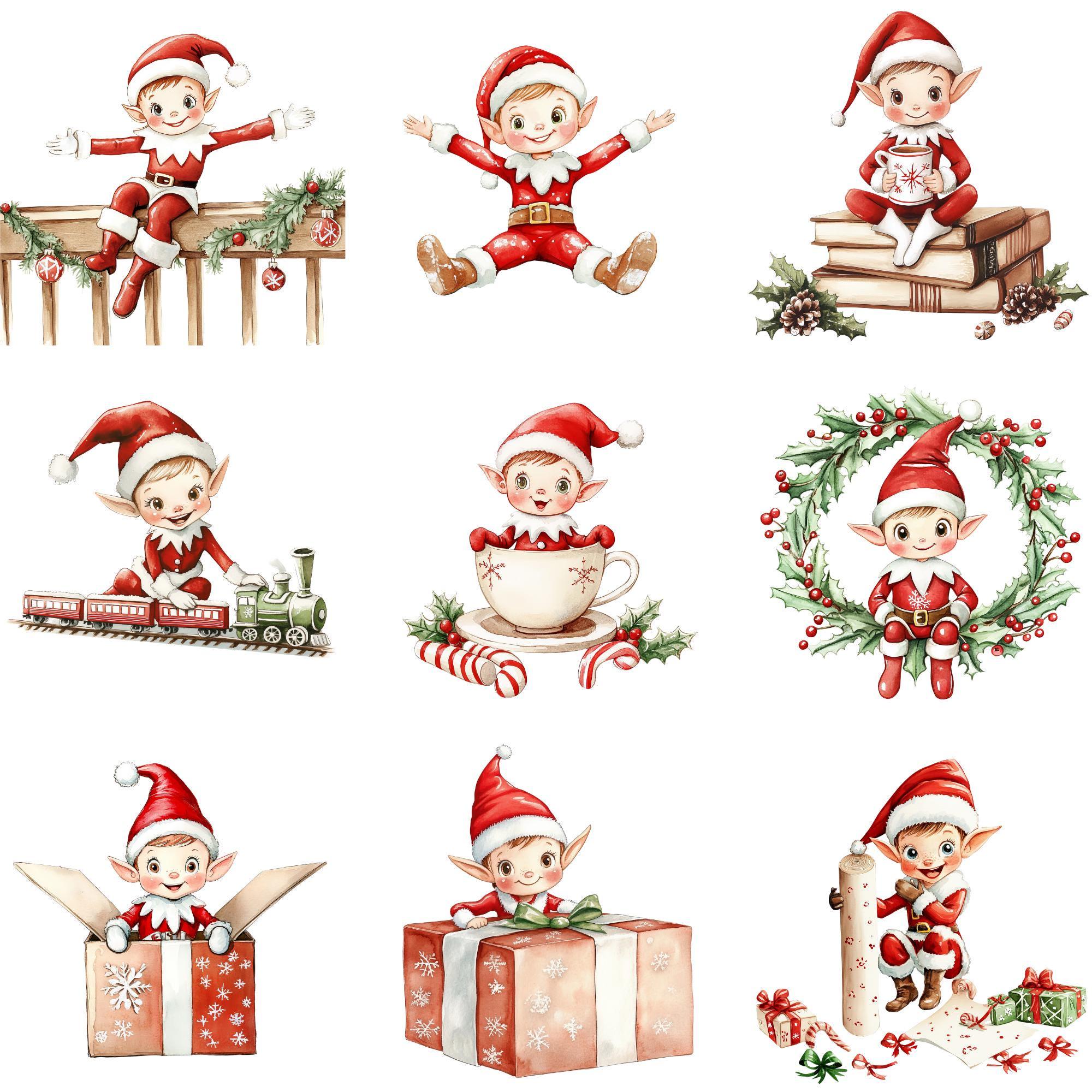 Naughty Christmas Elf Clipart | Mischievous Elf | Elf Christmas Png ...