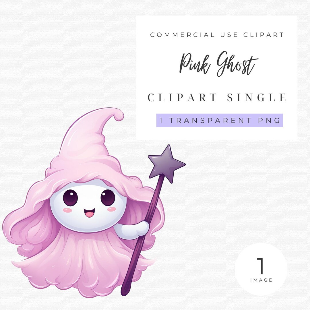 Cute Pink Kawaii Ghost | Pastel Halloween | Pink Halloween Png | Cute ...