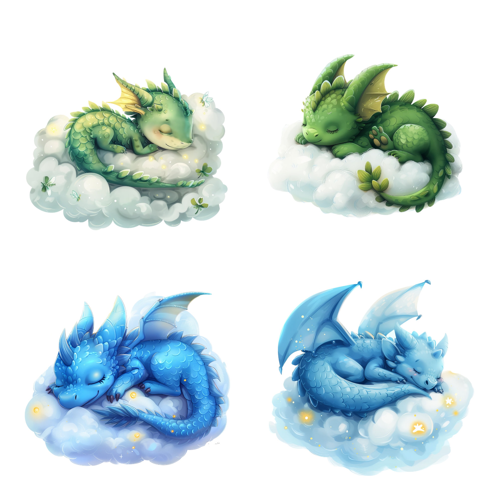 Watercolor Sleeping Dragon Clipart Sleeping Dragon Png Cute Dragon Baby ...