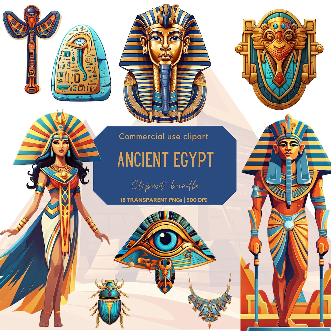 Ancient Egypt Clipart | Egyptian Gods | Eye of Horus | Pharaoh ...