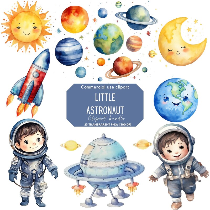 Outer Space Clipart - Etsy