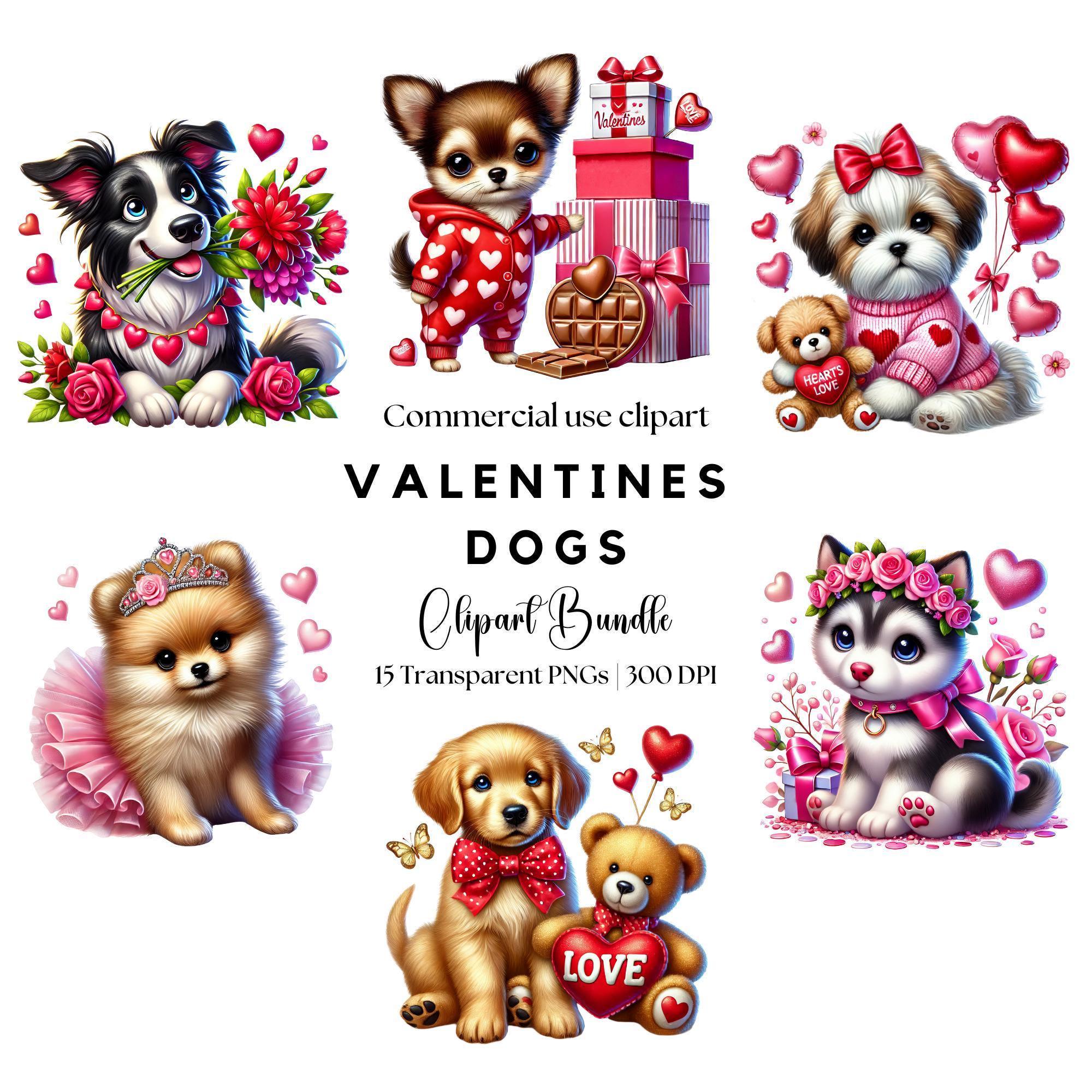 Valentines Dogs Clipart | Valentine Dogs Png | Valentines Day Png ...