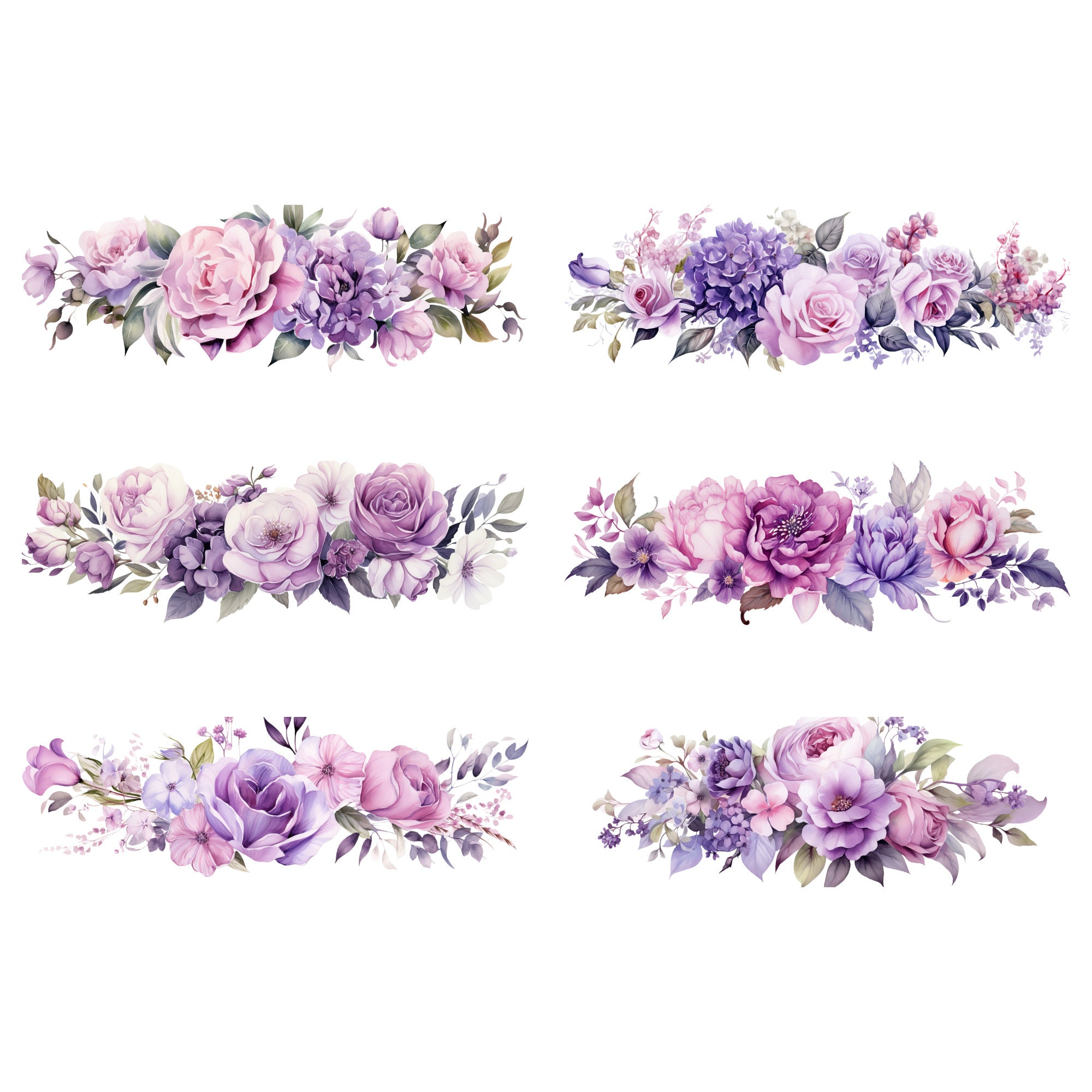 Lilac Floral Clipart Lilac Flower Lilac Bouquet Purple Flower Png ...