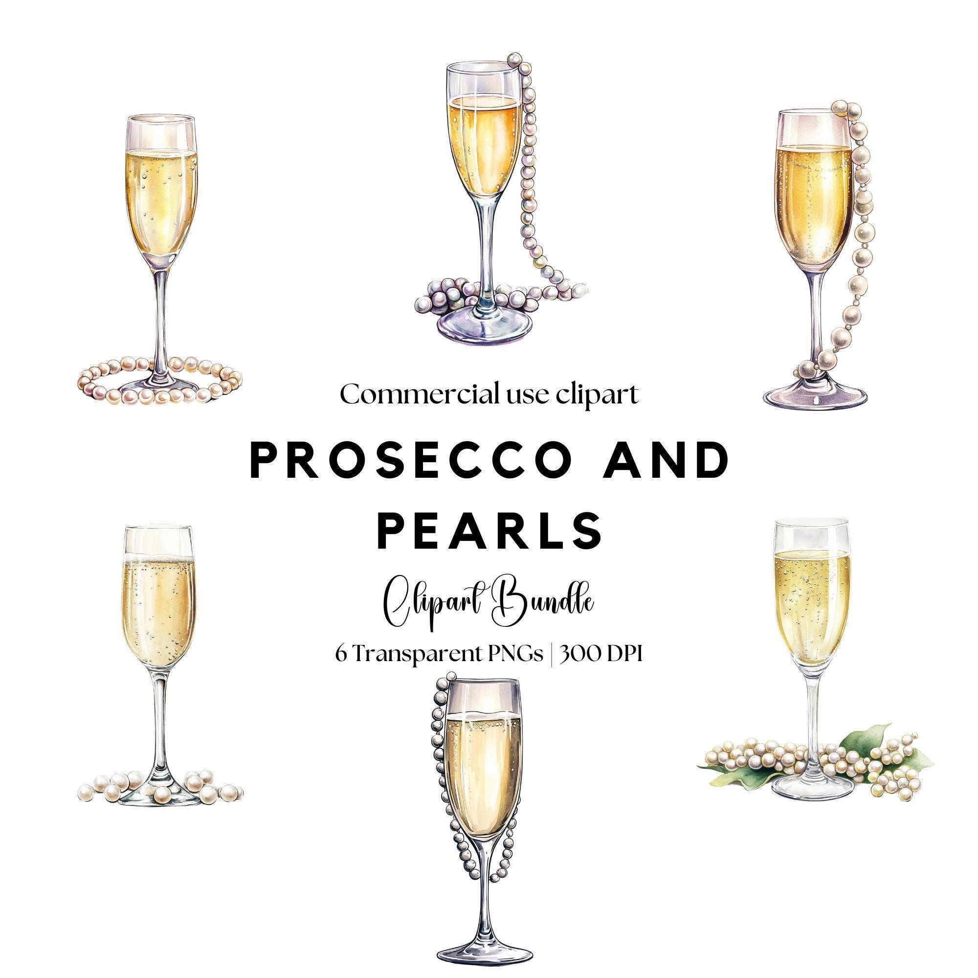 Champagne And Pearls Clip Arat