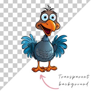 Quirky Turkey Clipart | Quirky Bird | Funny Turkey | Thanksgiving ...