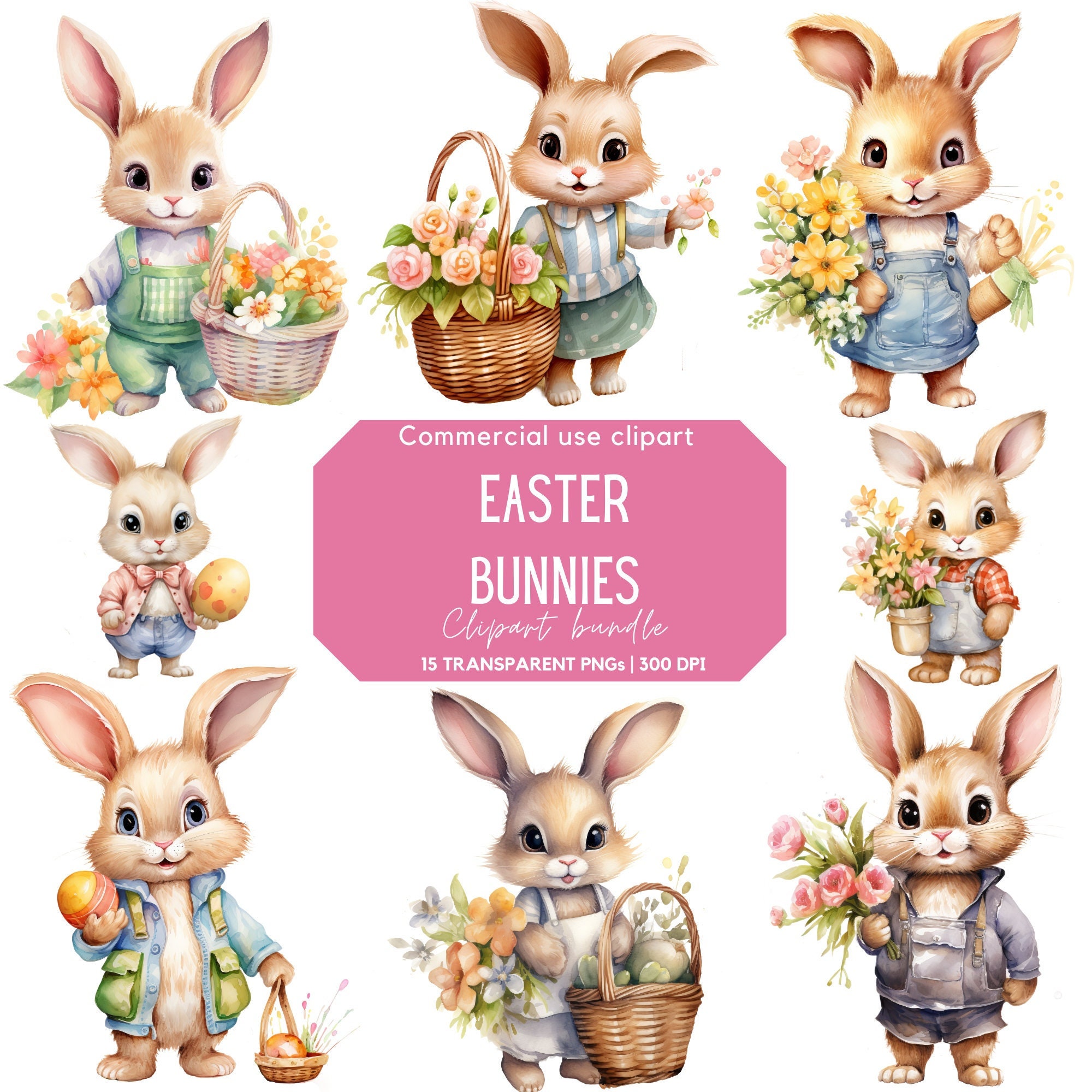 Cute Easter Bunny Clipart Cute Bunny Nursery Bunnies Easter Eggs Rabbit ...