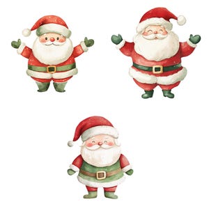 Scandi Santa Clipart | Cute Santa | Santa Claus | Scandinavian Style ...