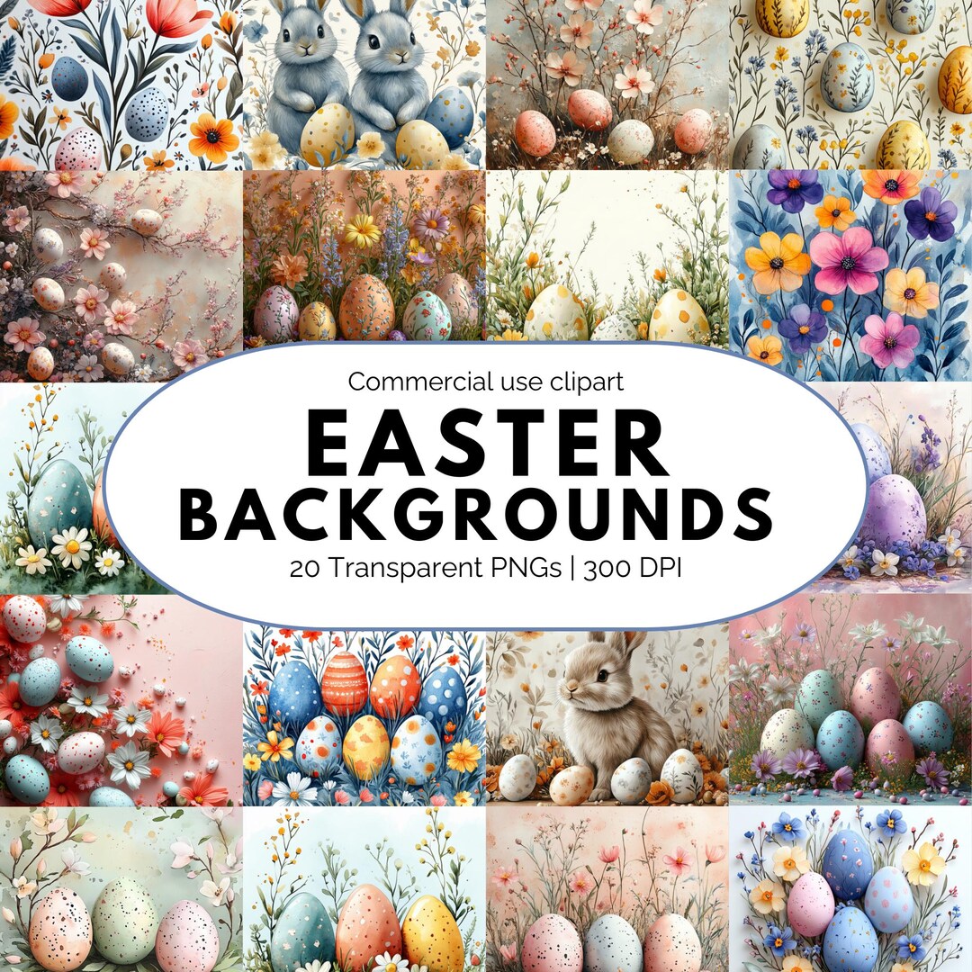 Watercolor Easter Backgrounds – Pastel Spring Digital Paper Pack ...