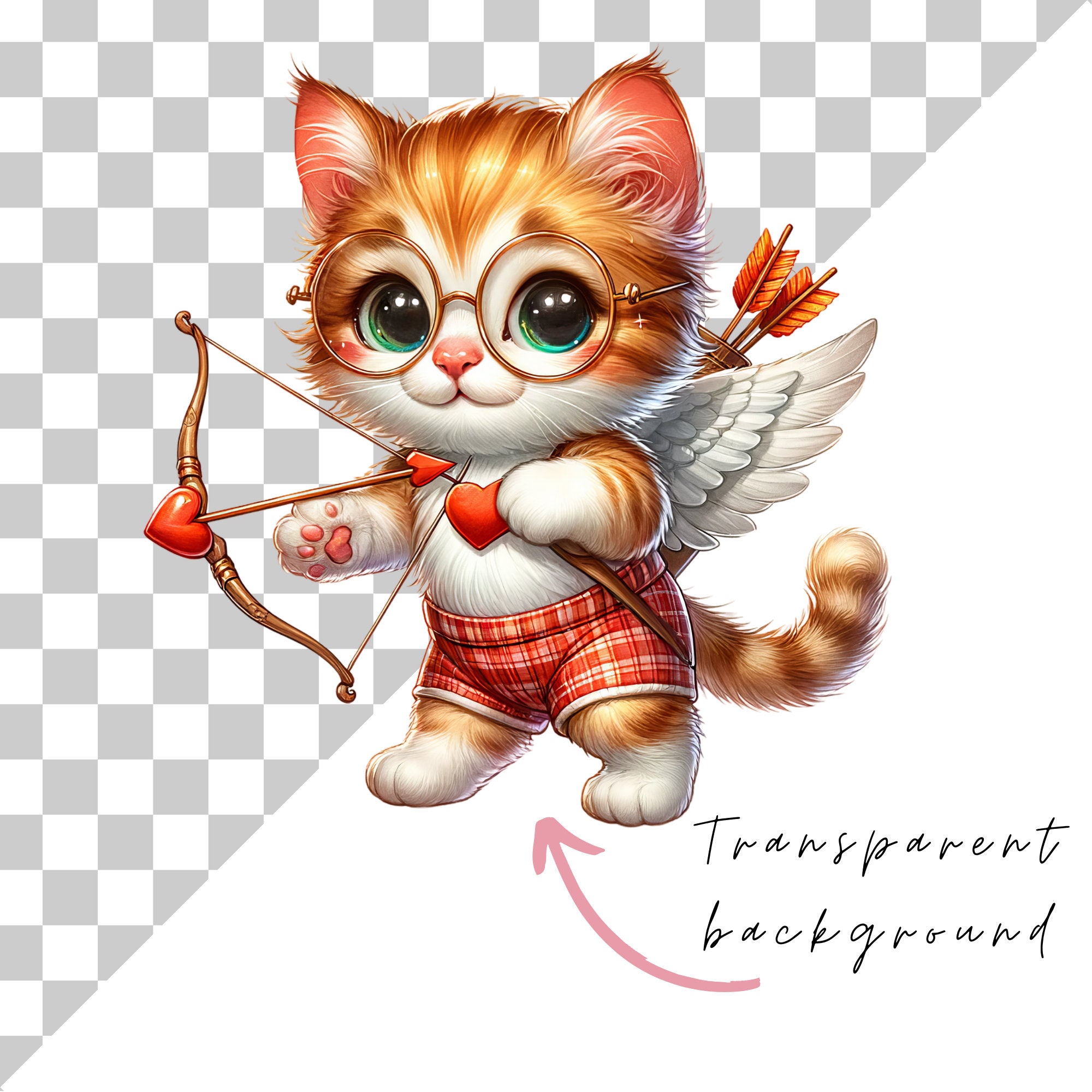 Valentines Kittens Clipart Cute Cat Cute Kitten Romantic Love Day Cute ...