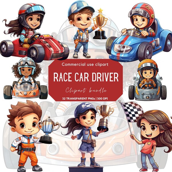 Race Cars Clip Art - Etsy