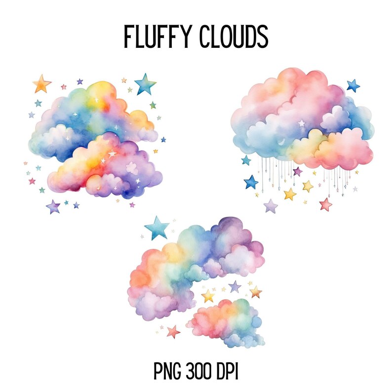 Rainbow Teddy Bear Clipart Bundle, Cute Baby Bear PNG With Balloons ...