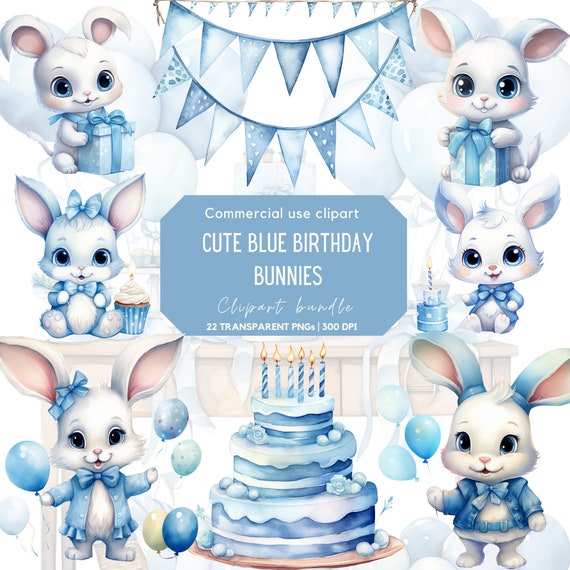 Birthday Bunny Clipart