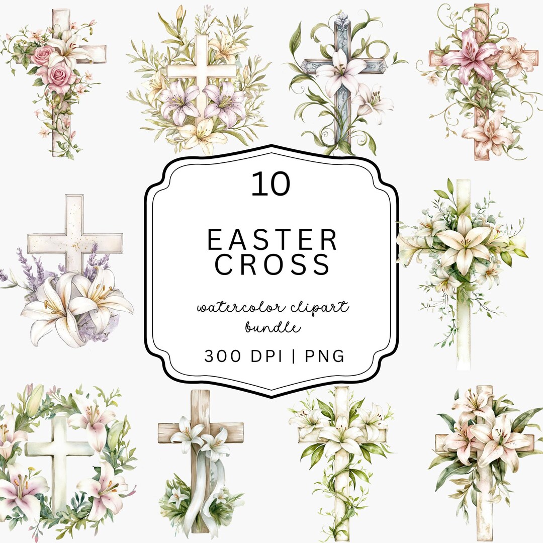 Easter Cross Clipart | Religious Clipart | Christian Clipart ...