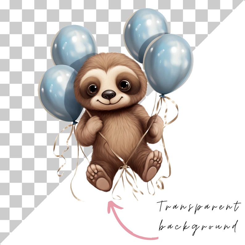 Watercolor Cute Baby Sloth Nursery Decor Edition Sloth Illustration ...