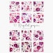 Watercolor Dark Pink & Purple Floral Digital Papers: Moody Roses (300 ...