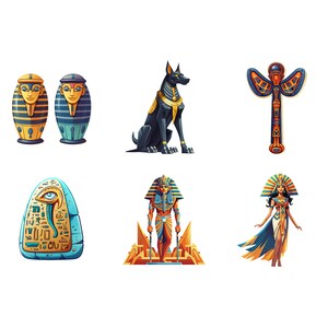 Ancient Egypt Clipart | Egyptian Gods | Eye of Horus | Pharaoh ...