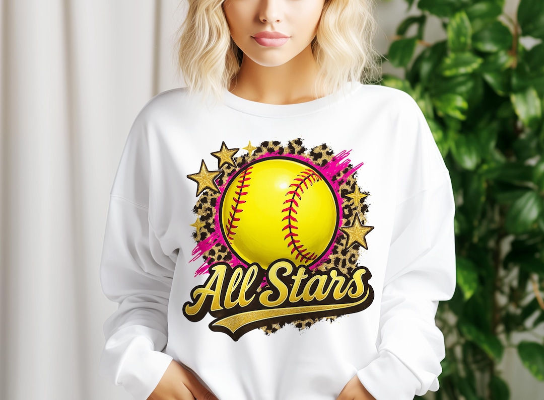 All Stars Softball PNG – Game Day Sublimation Design for Softball Moms ...