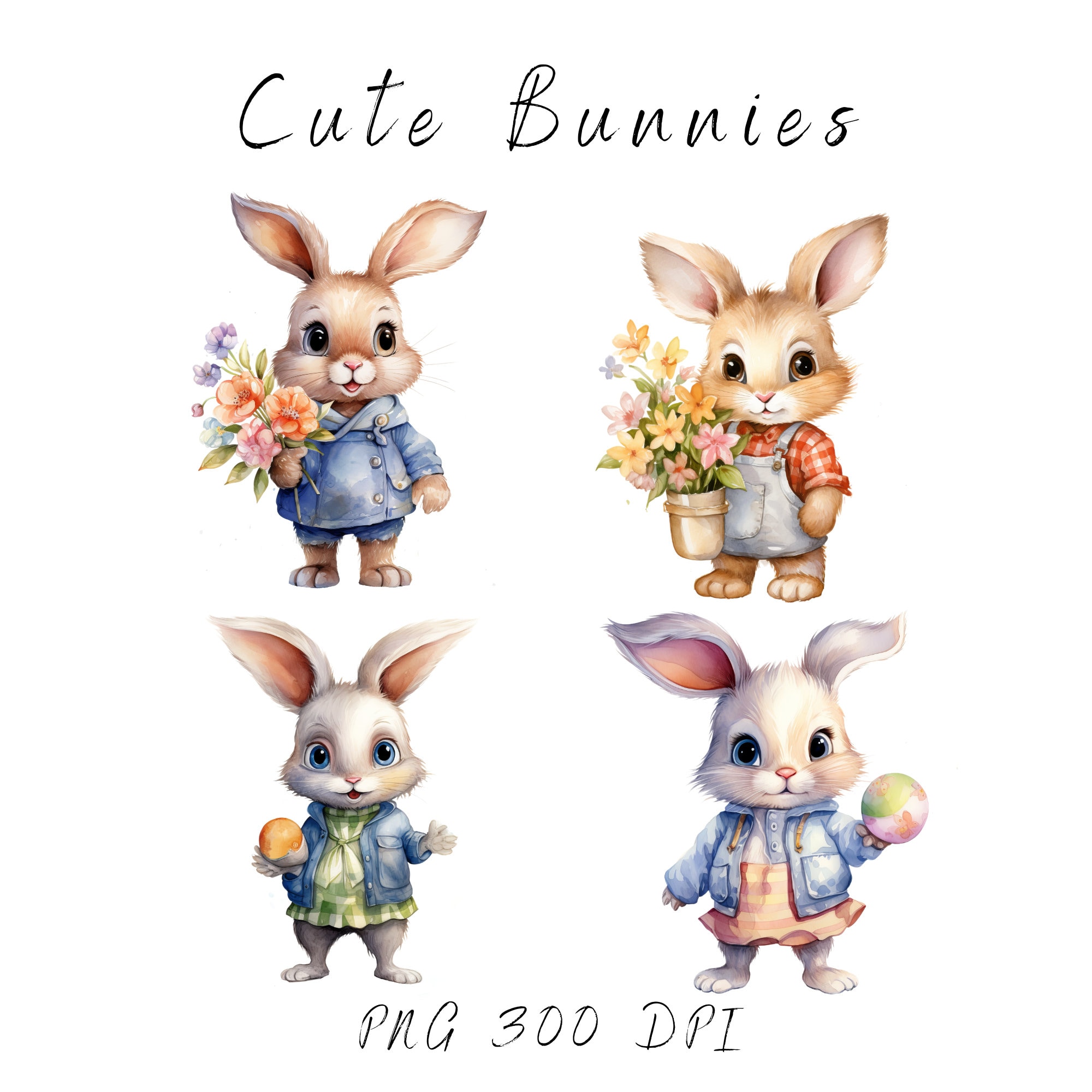 Cute Easter Bunny Clipart Cute Bunny Nursery Bunnies Easter Eggs Rabbit ...