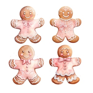 Pastel Gingerbread Bundle Clipart | Gingerbread House | Christmas ...