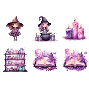 Cute Pastel Witch Clipart Pastel Halloween Pink Halloween Png Cute ...