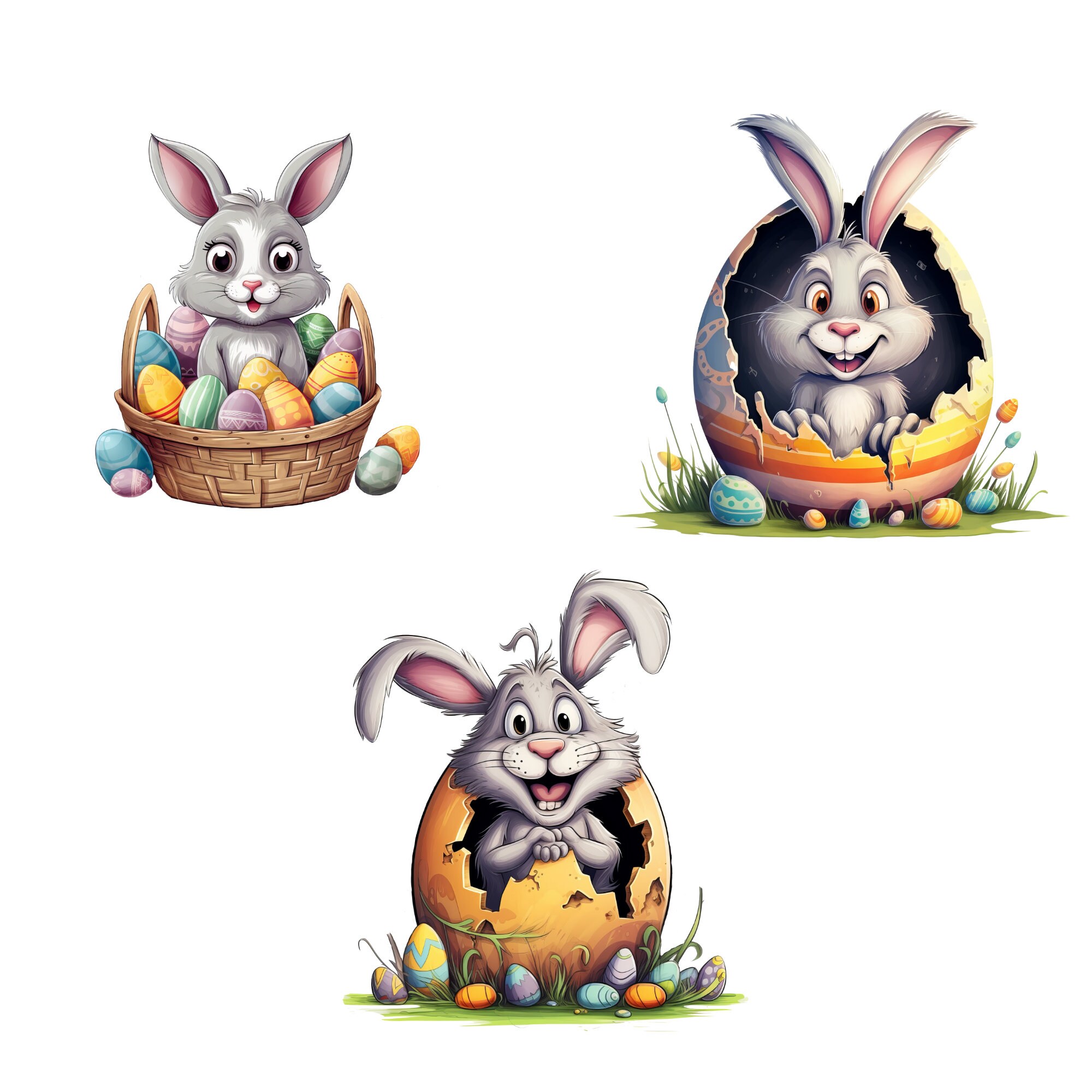 Quirky Easter Bunny Clipart Funny Bunny Cute Bunny Funny Animal Quirky ...