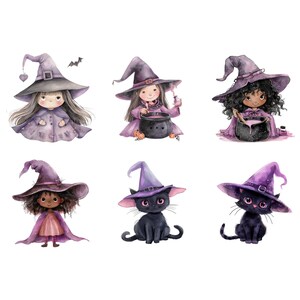 Cute Pastel Witch Clipart | Pastel Halloween | Pink Halloween Png ...