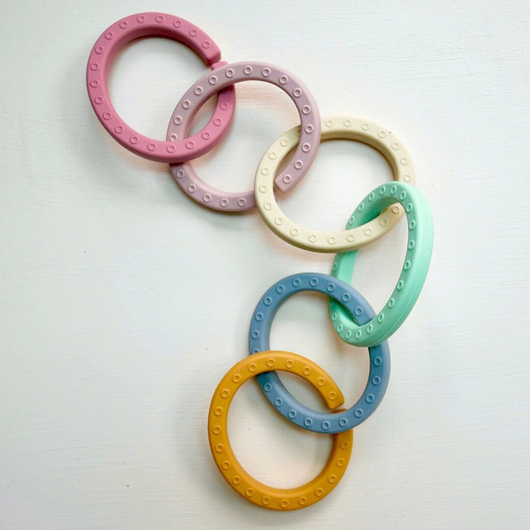 Baby Non-toxic BPA Free Silicone Teething Rings Toy Teether - Etsy