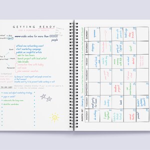 Undated Daily Monthly Planner: My Messy Planner 3 Months Focus on Goals ...