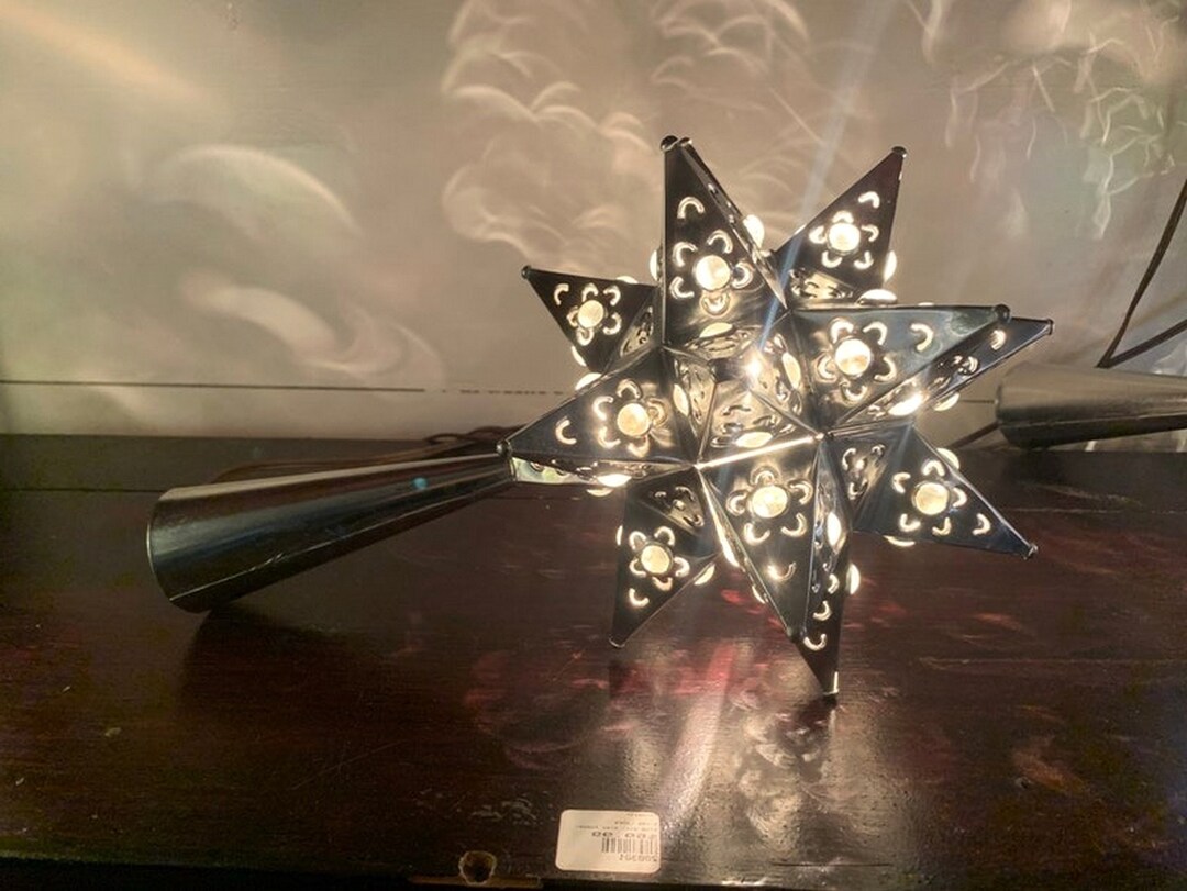 Tin Punched Handmade Star Tree Topper Handmade With Marbles - Etsy